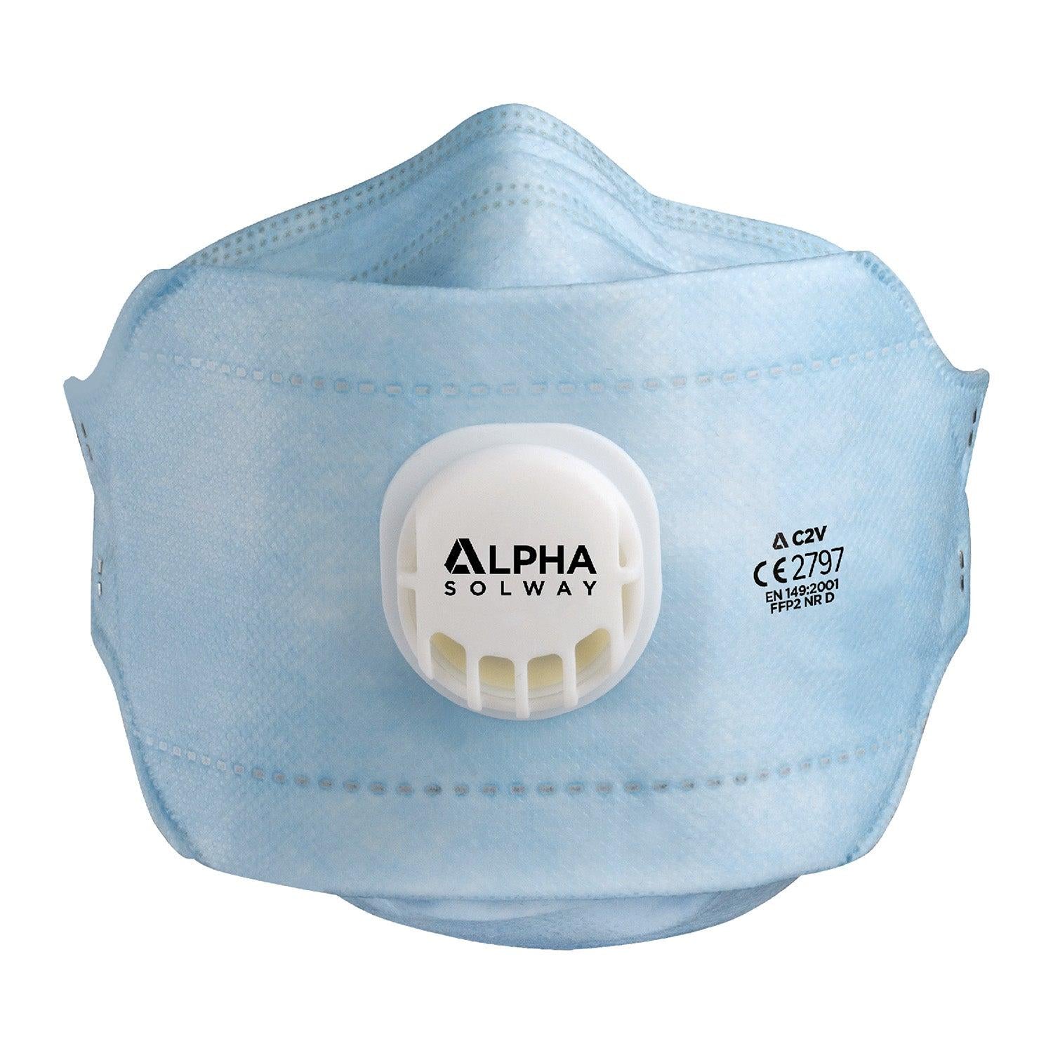 Alpha Solway FFP2 Face Masks Valved - Box of 20 [Not Reuseable] - Vena