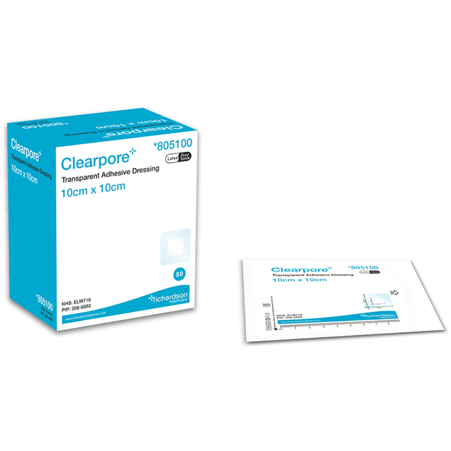 Clearpore Adhesive Dressing 6 x 10cm - Pack of 50 - Vena Cava Ltd.
