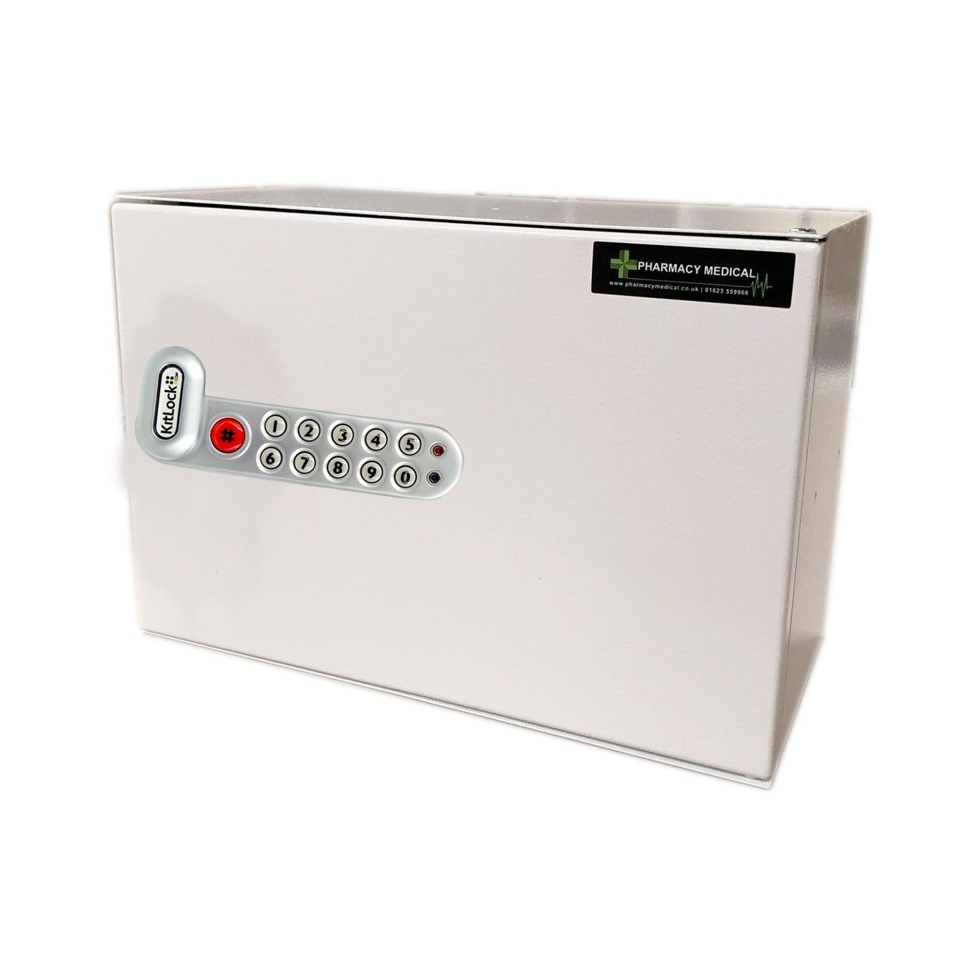 Pod Locker,220mm X 320mm X 160mm | Side Hinge, No Shelf | Push Button